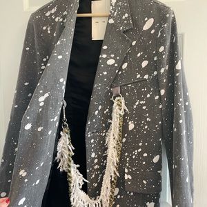 Song For The Mute | Jackets & Coats | Song For The Mute Gray And White ...